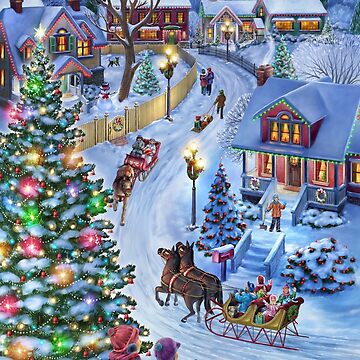 "Jingle All the Way Christmas" Poster for Sale by Halcyon-Studio ...