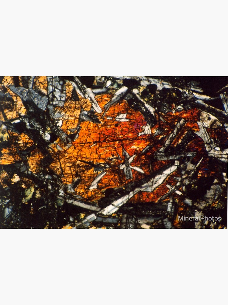 "Pyroxene Crystals Mineral Thin Section Photo" Poster for Sale by ...