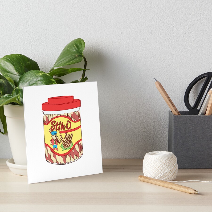 "Stik-O Snack" Sticker for Sale by reinmuthis | Redbubble