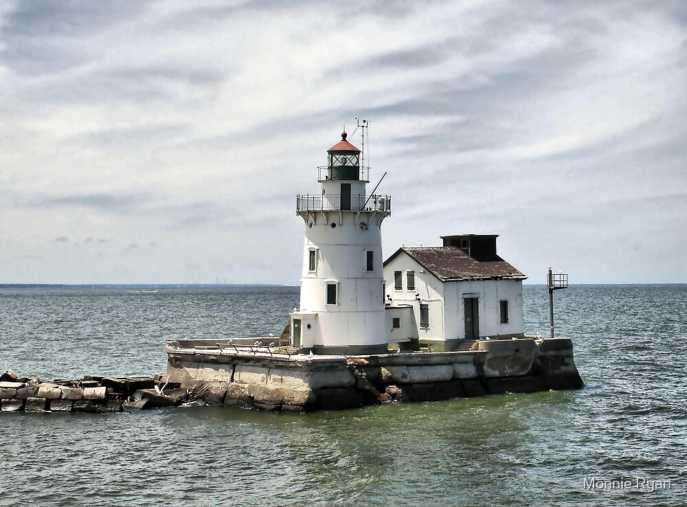 "Cleveland West Breakwater Lighthouse" by Monnie Ryan | Redbubble