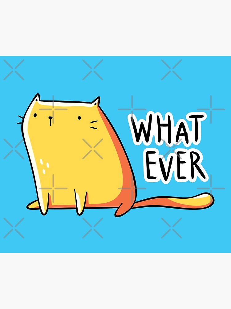 "Whatever Cat" Throw Blanket for Sale by LydiaLyd | Redbubble