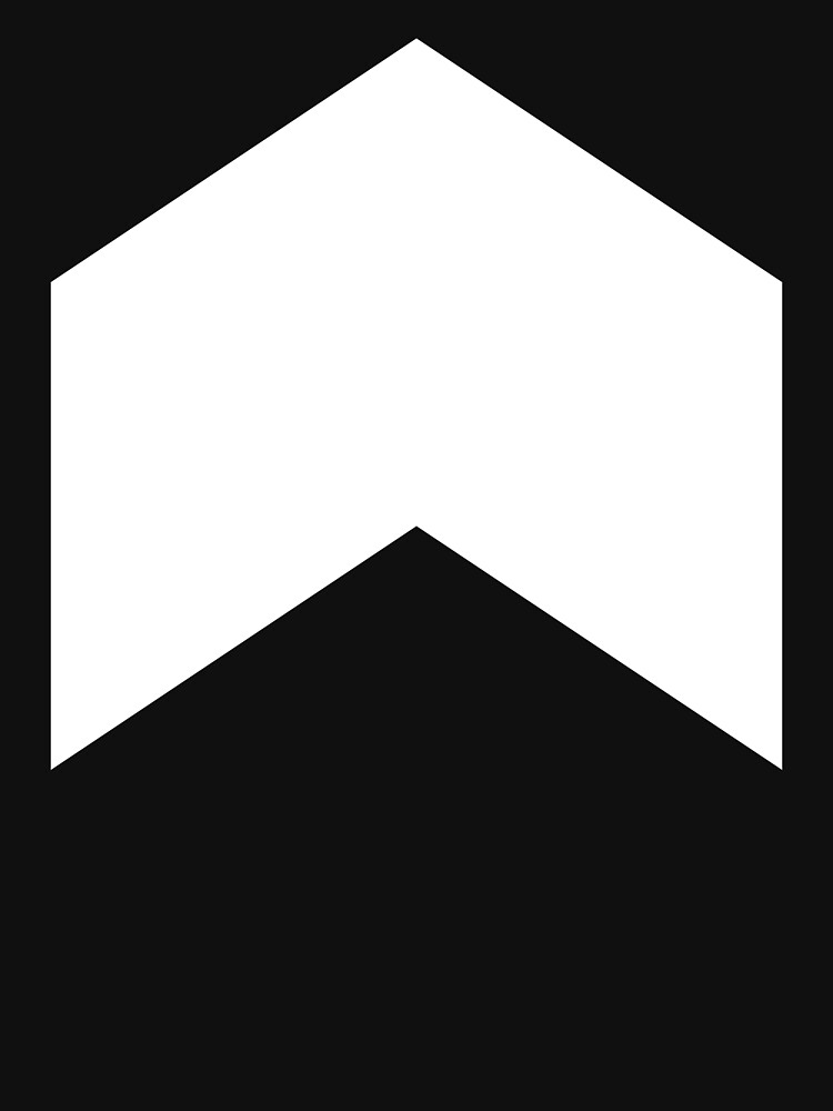 "Aufwärts zeigendes Chevron-Symbol | Weiß auf schwarzem Grund ...