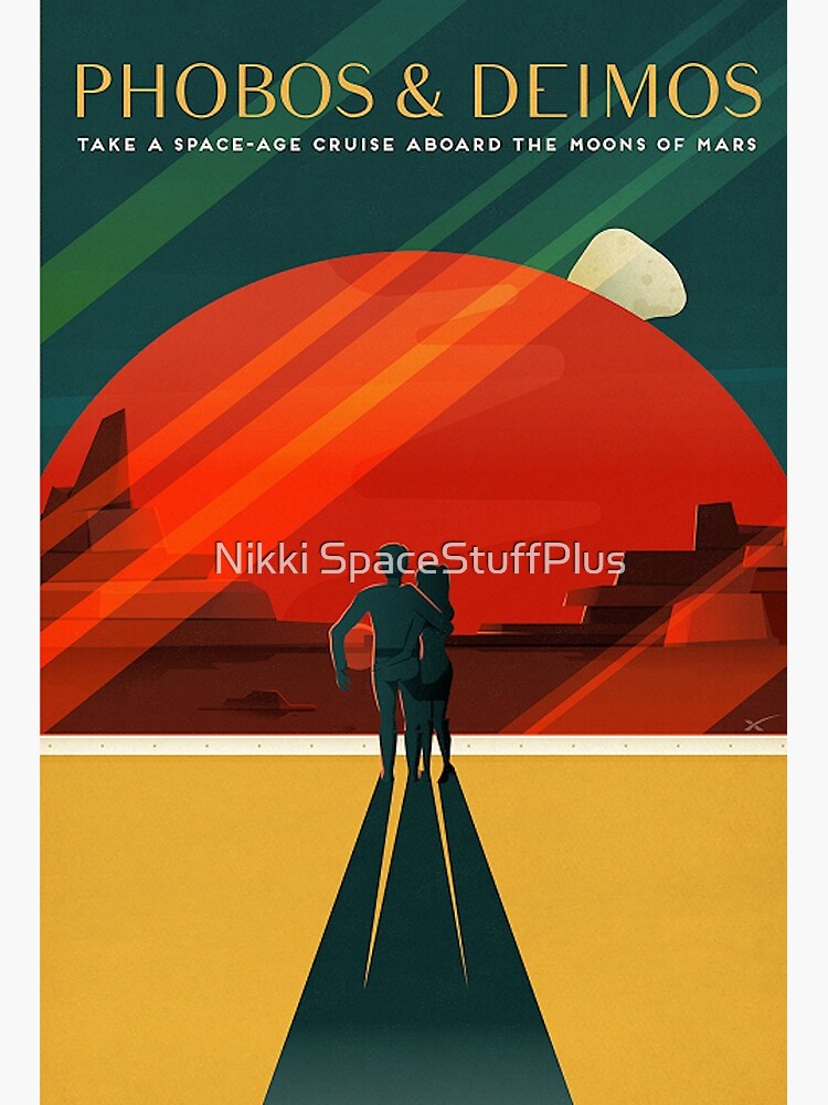 "Phobos and Deimos Travel Poster" Art Board Print for Sale by Nikki ...