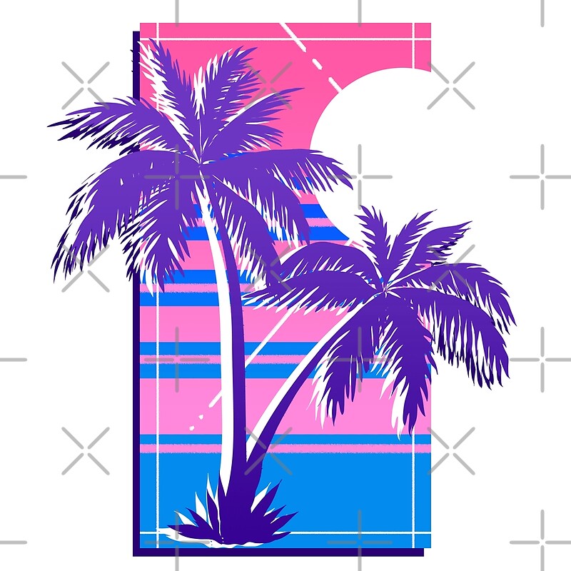 "Synthwave Bi Flag" by spadenightmaren | Redbubble