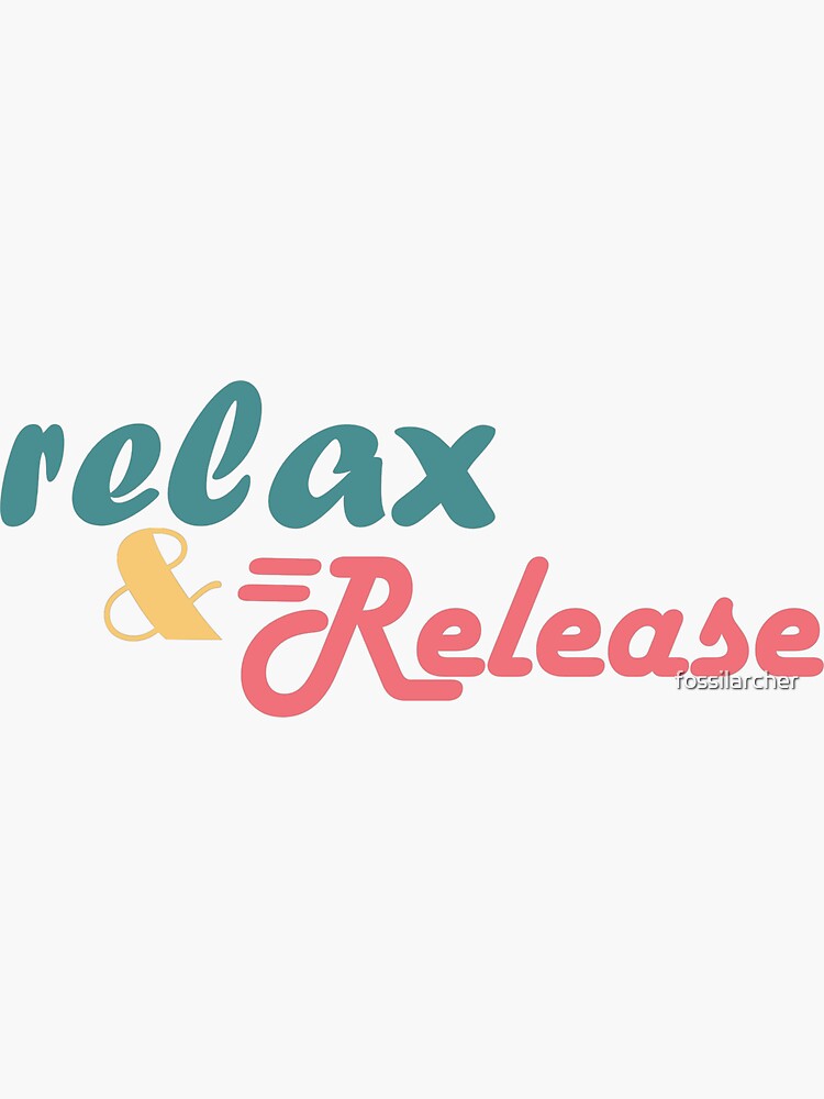 "Archery Relax and Release Motto" Sticker by fossilarcher | Redbubble