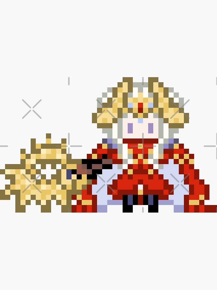 "Fire Emblem Three Houses Pixel Edelgard (Timeskip) Sticker" Sticker ...