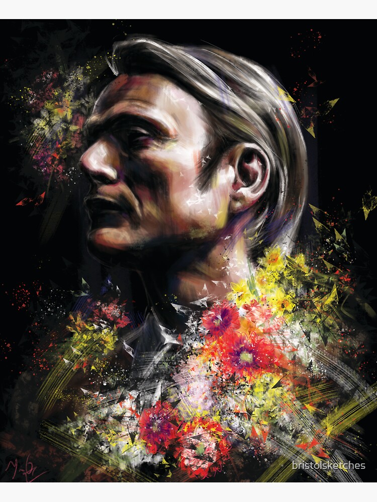 "Hannibal Lecter" Sticker by bristolsketches | Redbubble