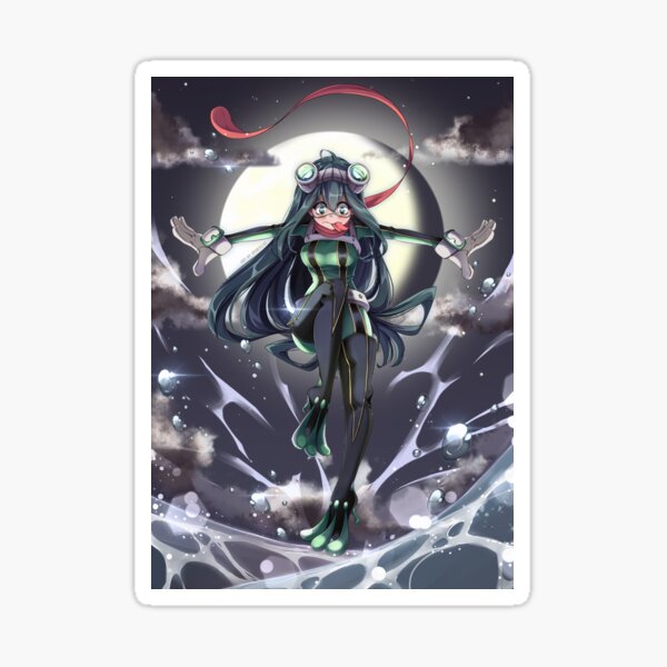 "Froppy BNHA" Sticker for Sale by SpukyCat | Redbubble