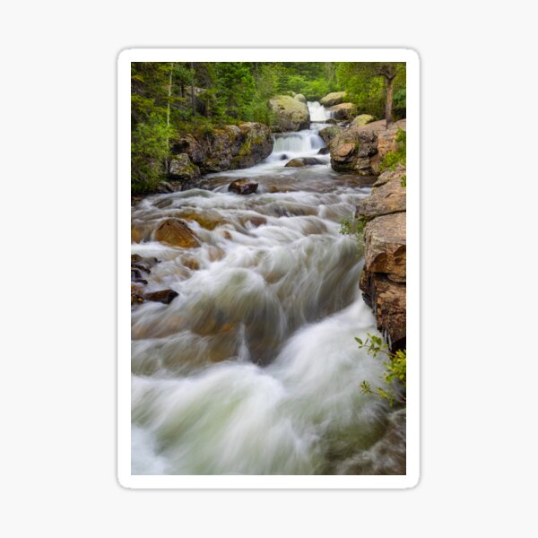 "Upper Copeland Falls in Rocky Mountain National Park" Sticker for Sale ...