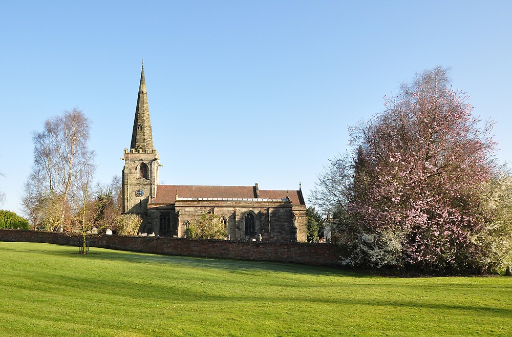 " St Mary's Church, Rolleston on Dove" by Rod Johnson | Redbubble