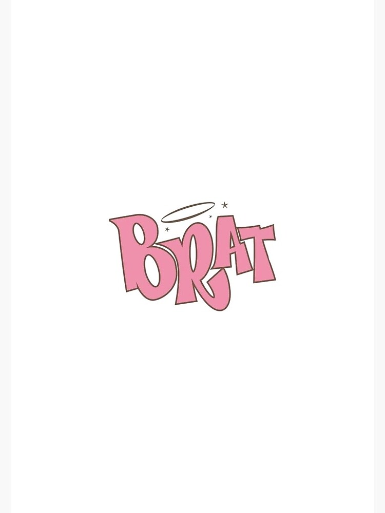 "Pink Brat logo " Spiral Notebook by cinlali | Redbubble