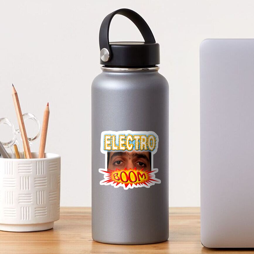 "Electroboom " Sticker by loganferret | Redbubble