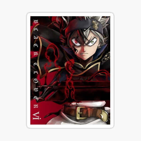 "Black Clover Asta" Sticker for Sale by Loorrd10 | Redbubble