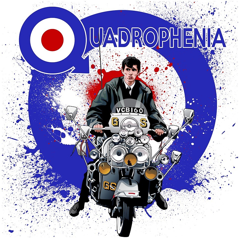 "Quadrophenia Scooter Mods" by Ross Bourton | Redbubble