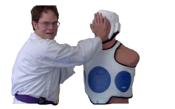 "dwight schrute karate" by subrinah | Redbubble