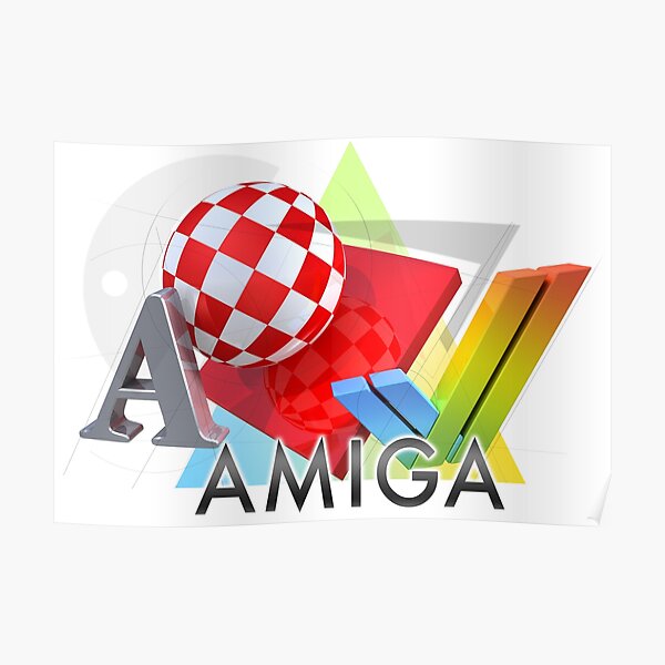 "A combination of Amiga logos recreated in 3D" Poster by invent | Redbubble