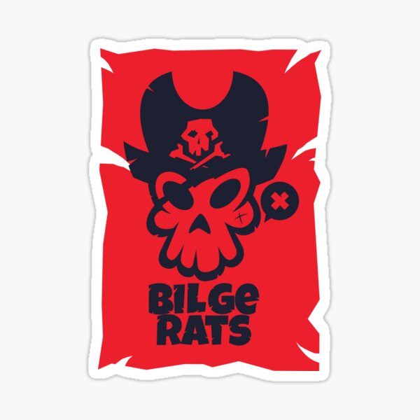 "Bilge Rats (Red Version) | Sea of Thieves" Sticker for Sale by ...