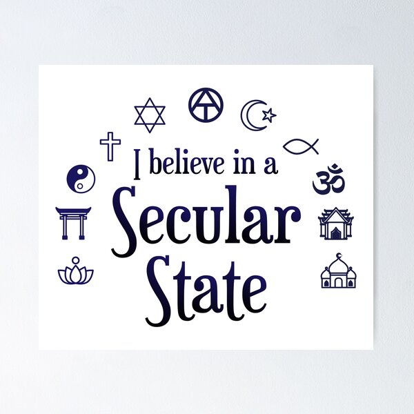 "Secular State" Poster for Sale by taciamota | Redbubble
