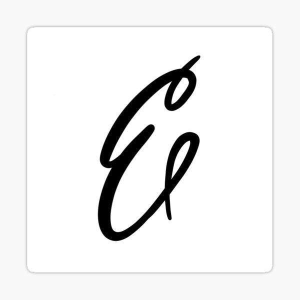 "Letter E" Sticker for Sale by sydney-elaineb | Redbubble