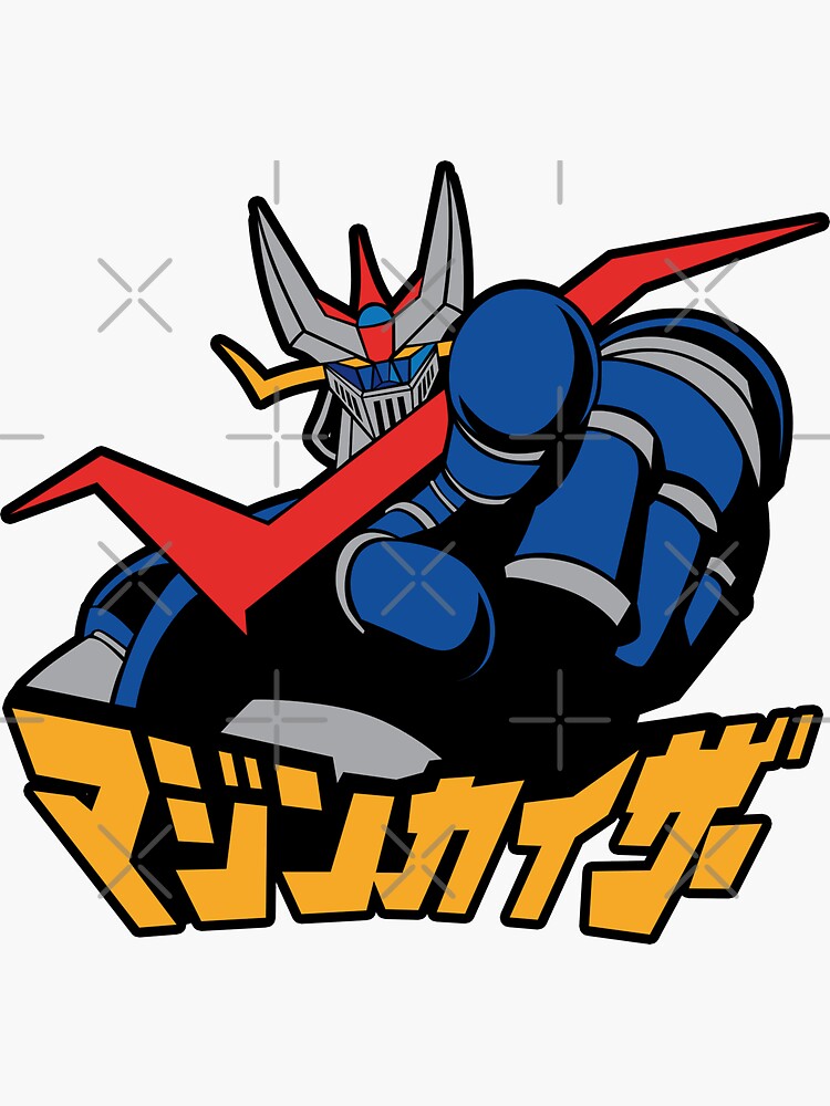 "061 Great Mazinger Finger" Sticker for Sale by yexart | Redbubble