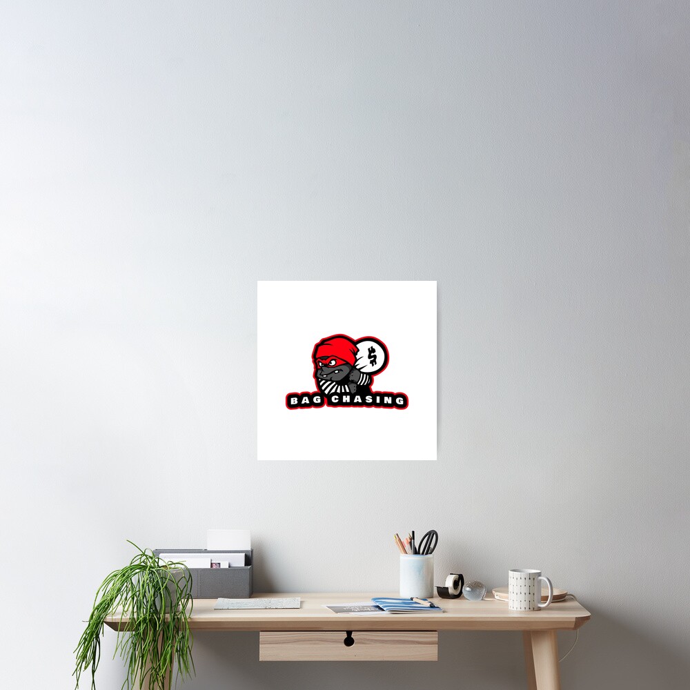 "Bag Chasing T-Shirt " Poster for Sale by HileeHapparel | Redbubble