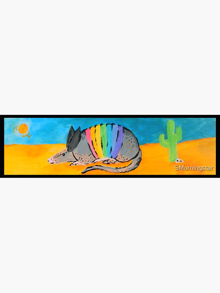 "Rainbow Armadillo " Sticker by SMorningstar | Redbubble