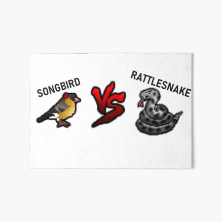 "Songbird VS Rattlesnake" Art Board Print for Sale by SmolPotatoShop ...