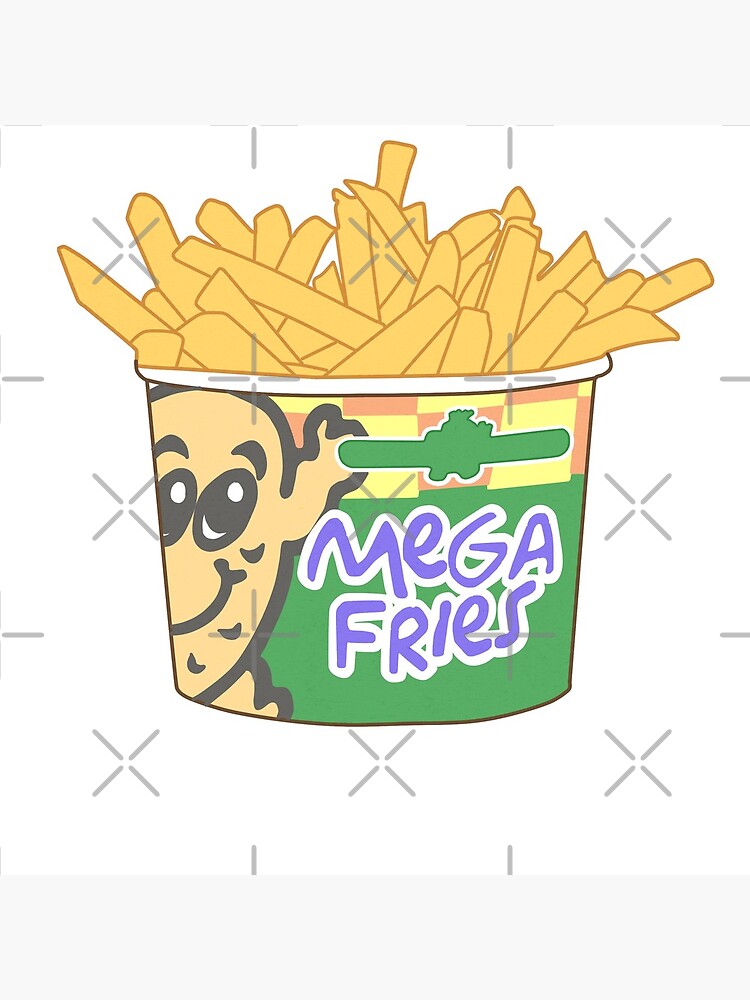 "Potato Corner Mega Fries" Poster for Sale by reinmuthis | Redbubble