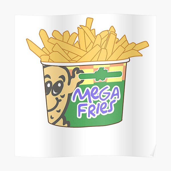 "Potato Corner Mega Fries" Poster for Sale by reinmuthis | Redbubble