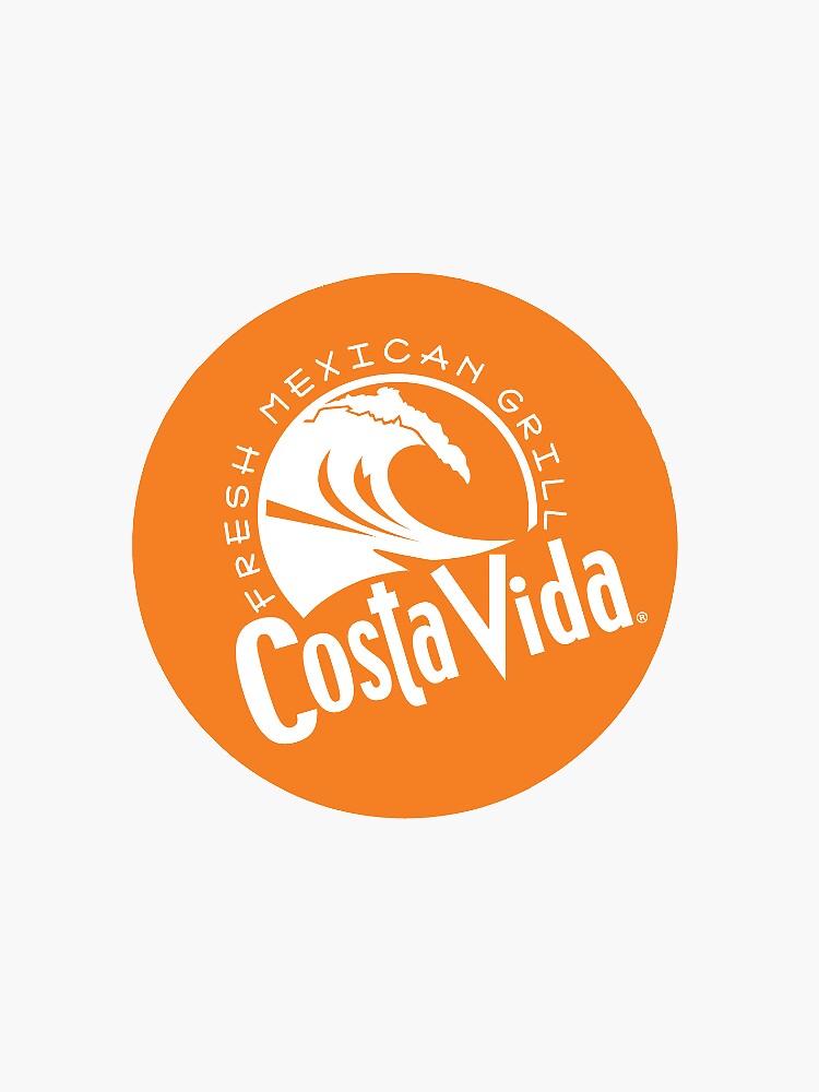 "Costa Vida Restaurant Logo" Sticker for Sale by ArtsSmart | Redbubble