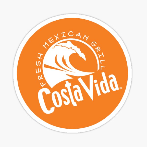 "Costa Vida Restaurant Logo" Sticker for Sale by ArtsSmart | Redbubble