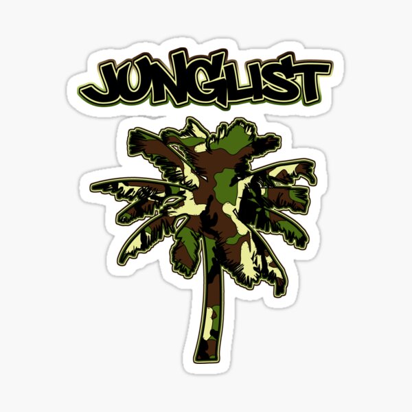 "Junglist-Camo Palm" Sticker for Sale by fugazi75 | Redbubble