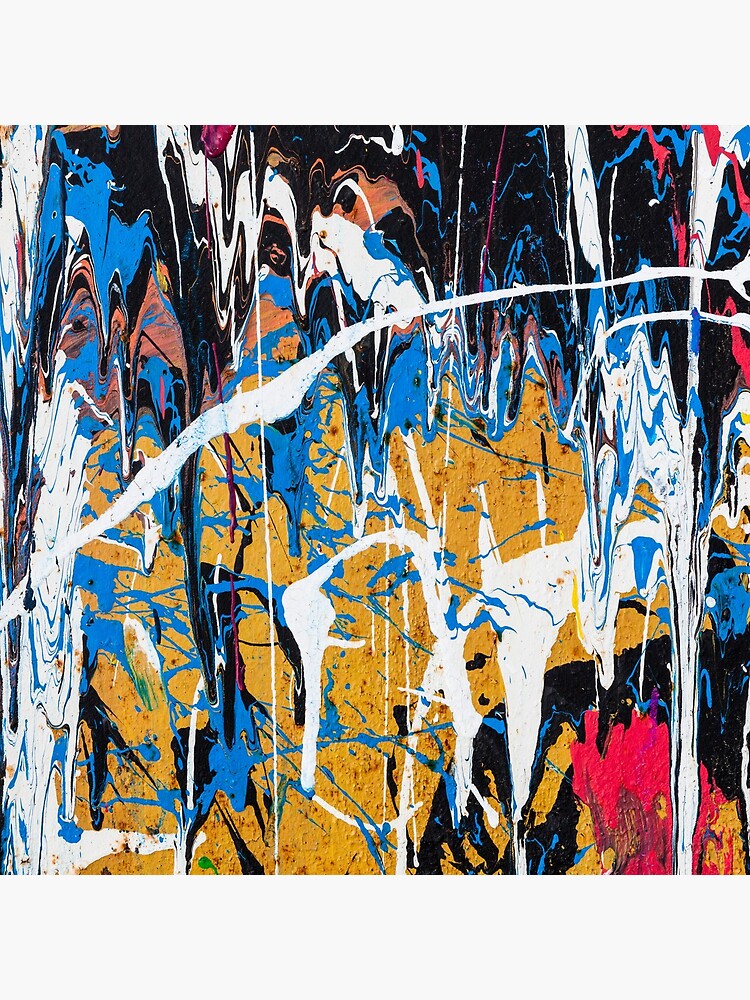 "Dripping paint graffiti wall" Clock for Sale by Juhku | Redbubble