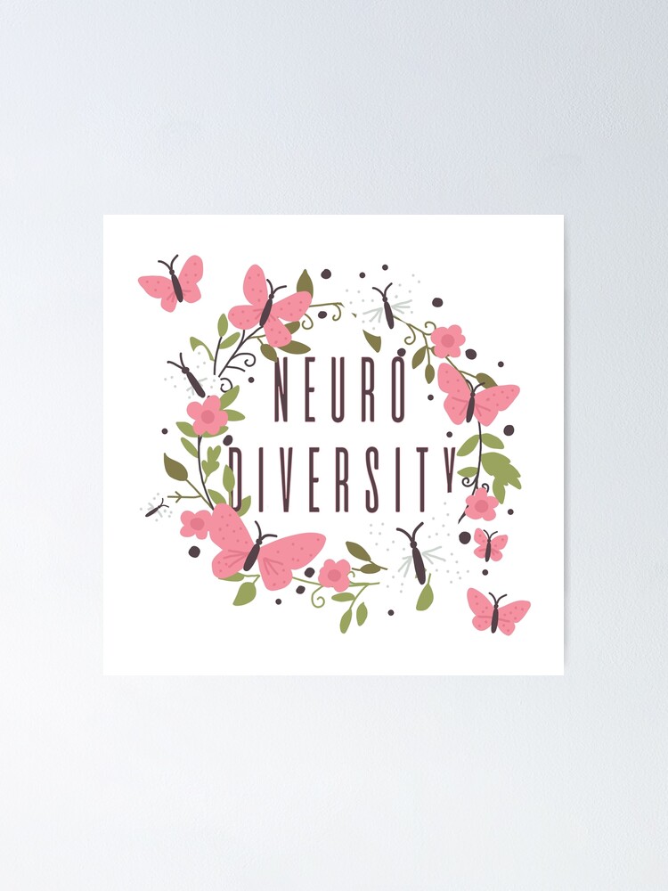 "neurodiversity - autism acceptance -" Poster for Sale by AutismHero ...
