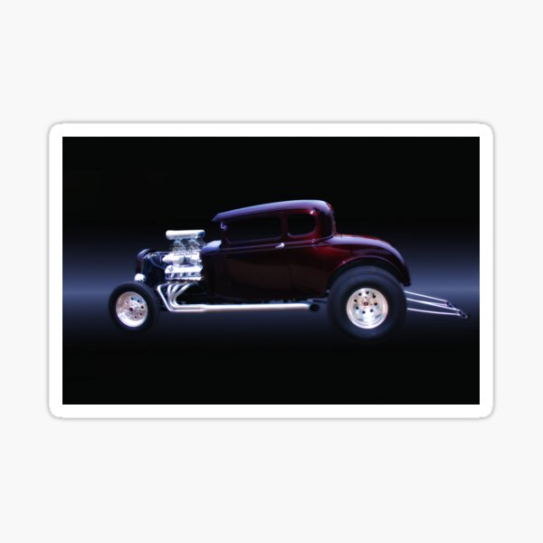 "Road Warrior Deuce Coupe" Sticker for Sale by Burtney | Redbubble