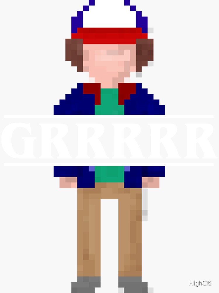 "Dustin Stranger Things" Sticker by HighCiti | Redbubble