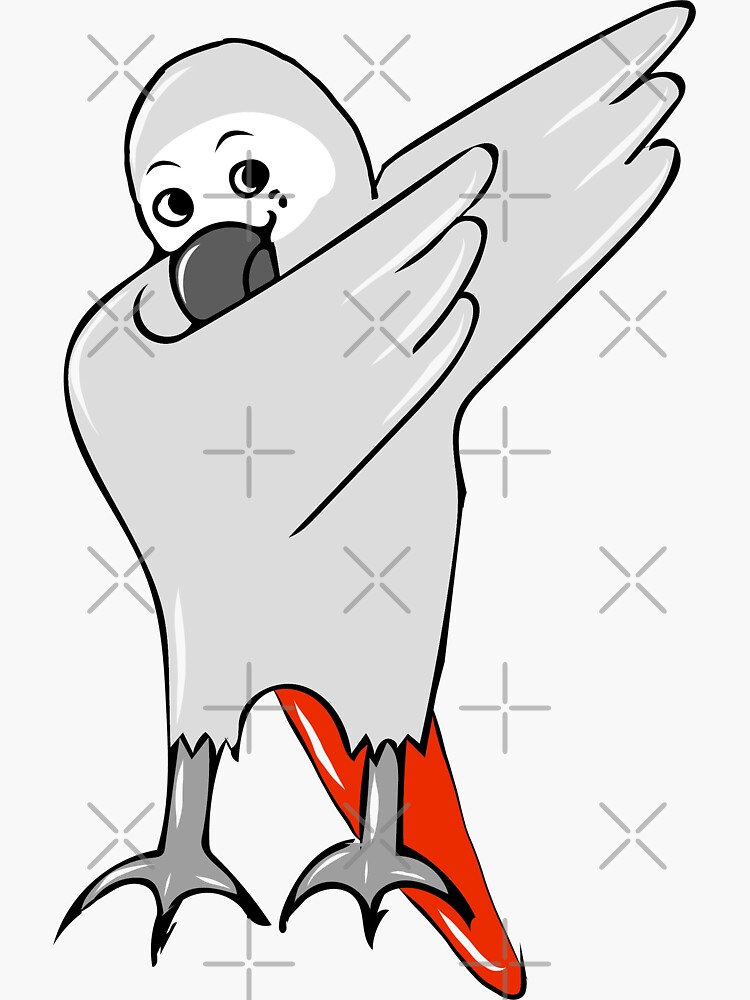 "Parrot makes the Dab - Gray Parrot dabbing - African Gray Parrot ...