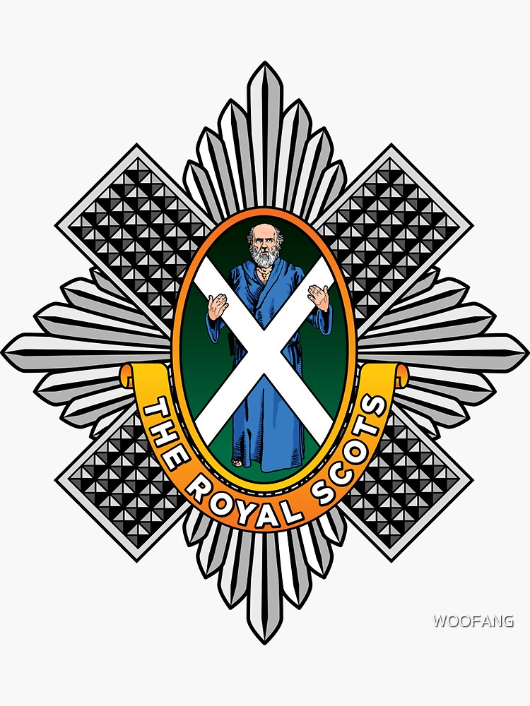 "THE ROYAL SCOTS" Sticker by WOOFANG | Redbubble