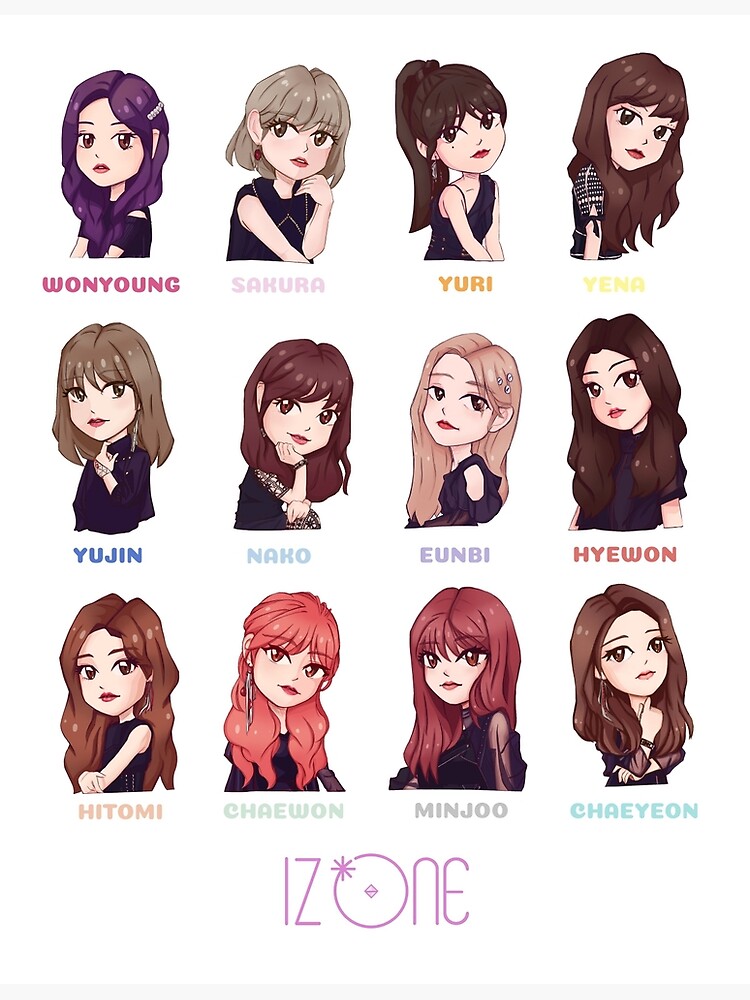 "IZOne Buenos Aires Chibi" Art Print for Sale by kaichi1342 | Redbubble