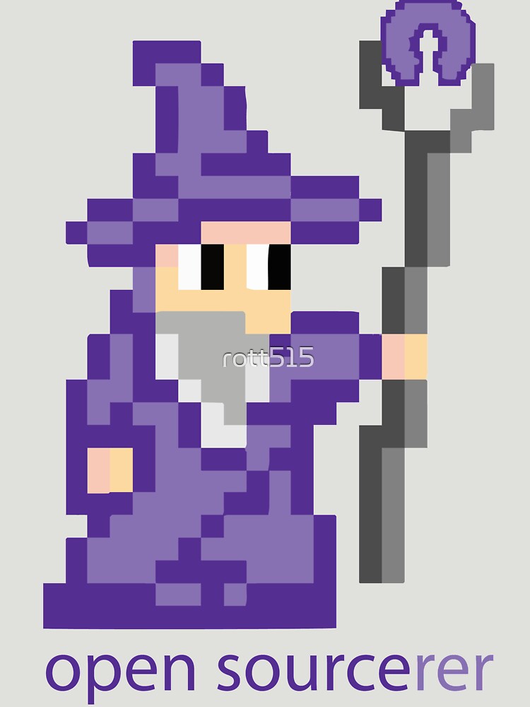 "Funny Open Sourcerer" T-shirt for Sale by rott515 | Redbubble | funny ...