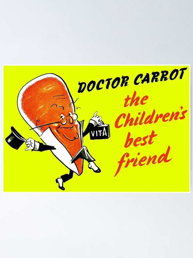 "DOCTOR CARROT" Poster for Sale by ThrowbackMotors | Redbubble