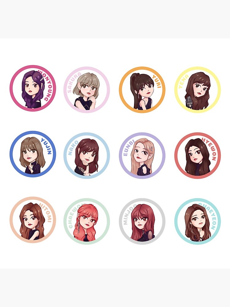 "IZOne Buenos Aires Chibi Circle Cut" Poster by kaichi1342 | Redbubble