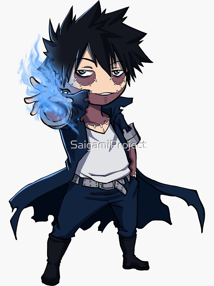 "Dabi chibi" Sticker for Sale by SaigamiProject | Redbubble