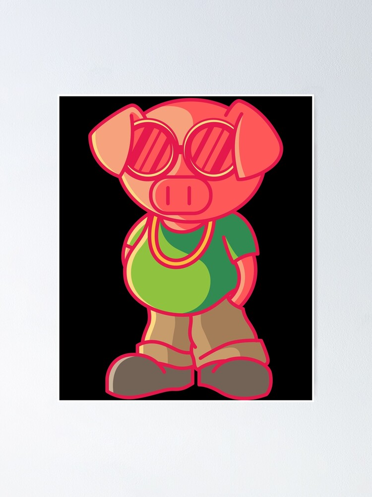 Poster « Hip Hop Pig, cadeau de gangster gangsta rap », par tonstan ...