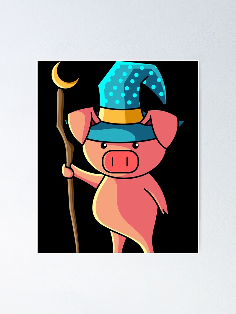 "Mage pig" Poster by tonstan | Redbubble