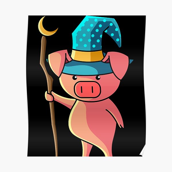 "Mage pig" Poster by tonstan | Redbubble