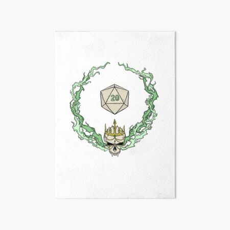 "DnD - Necromancer class symbol" Art Board Print by Avalon18 | Redbubble