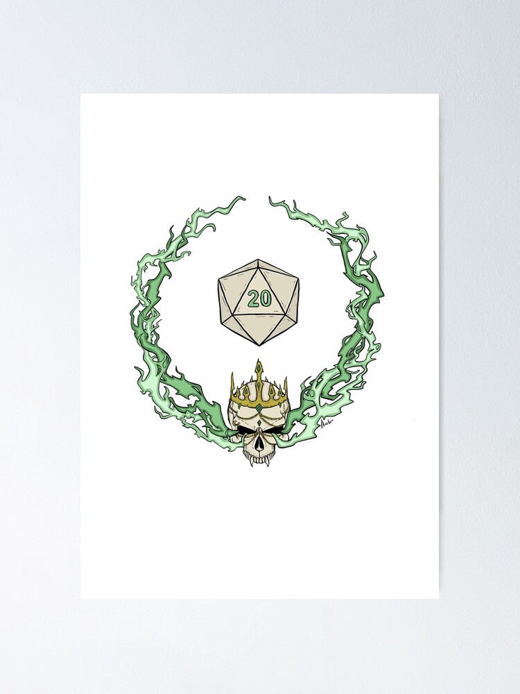 "DnD - Necromancer class symbol" Poster by Avalon18 | Redbubble