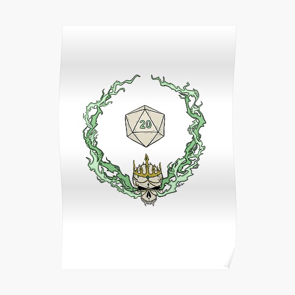 "DnD - Necromancer class symbol" Poster by Avalon18 | Redbubble