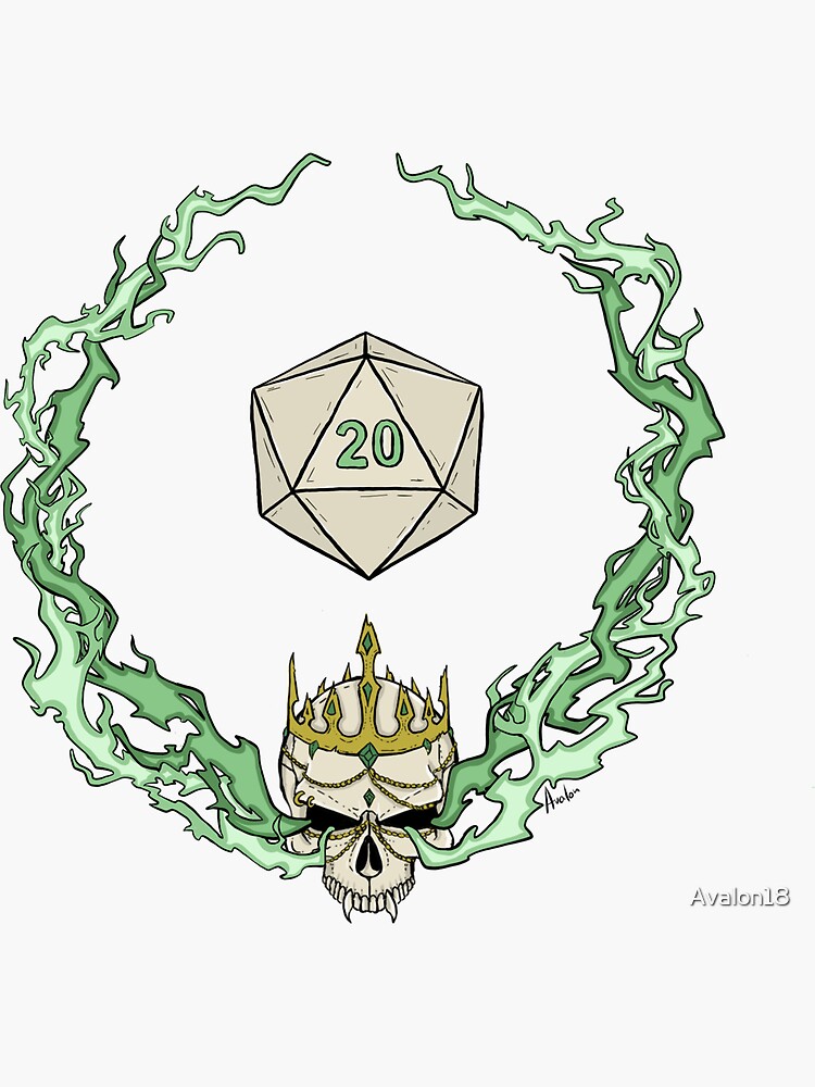 "DnD - Necromancer class symbol" Sticker for Sale by Avalon18 | Redbubble